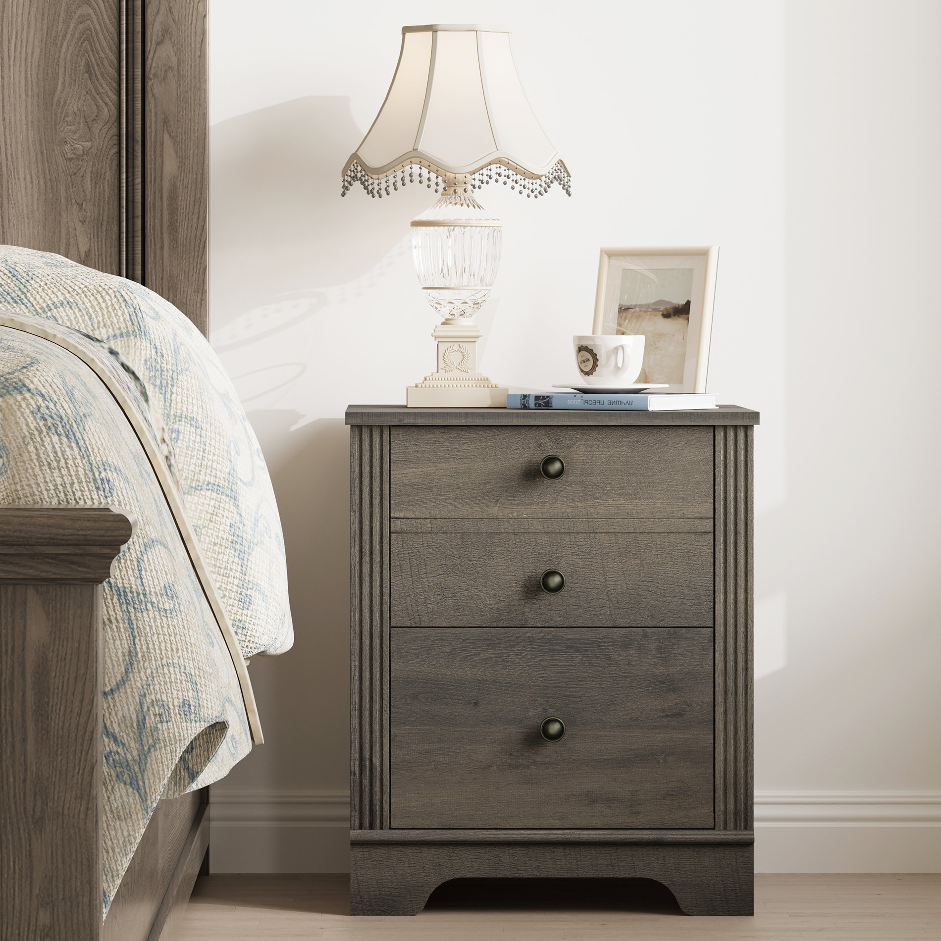Union Rustic Apolonija Manufactured Wood Nightstand | Wayfair