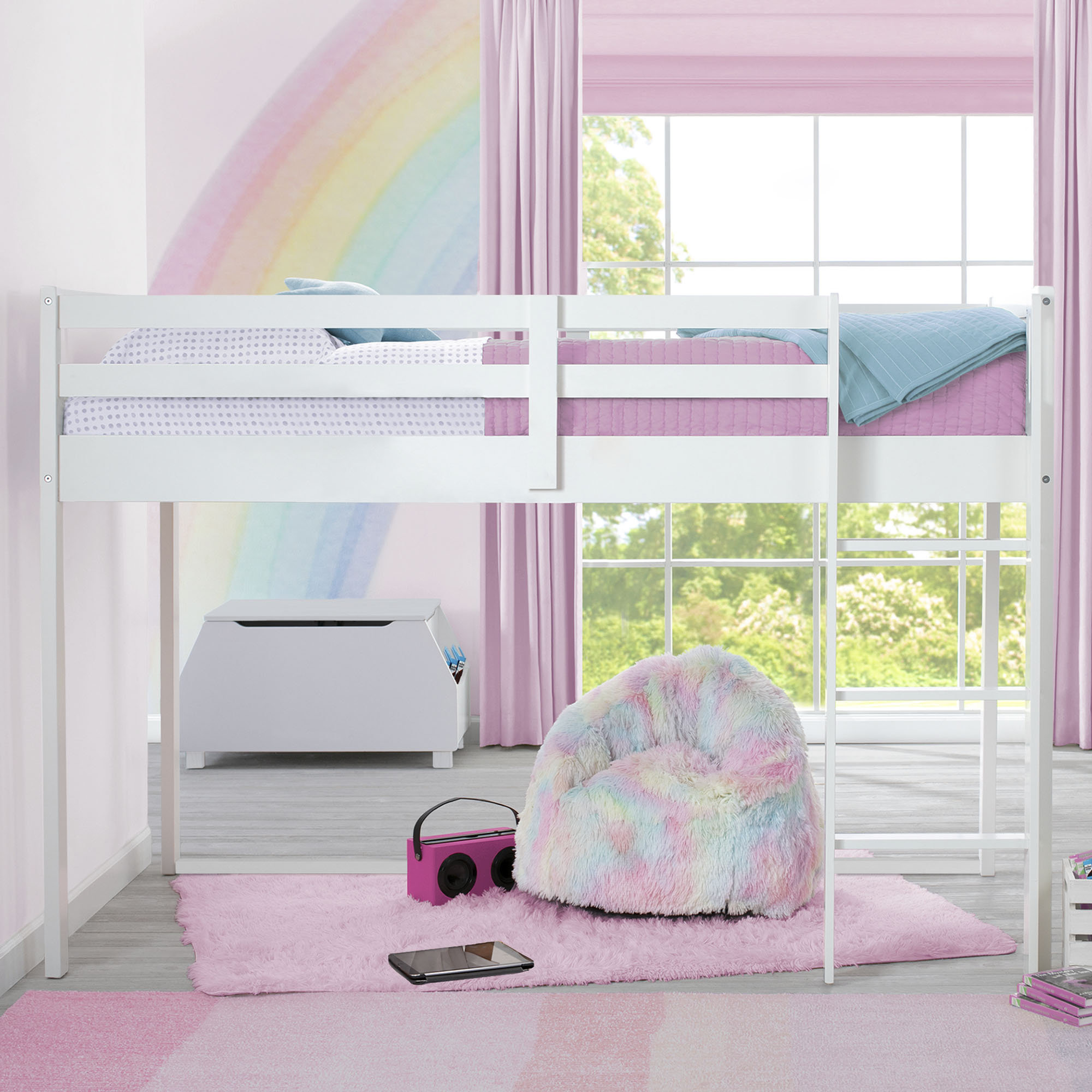 Delta Children Twin Solid Wood Loft Bed by Delta Children & Reviews ...