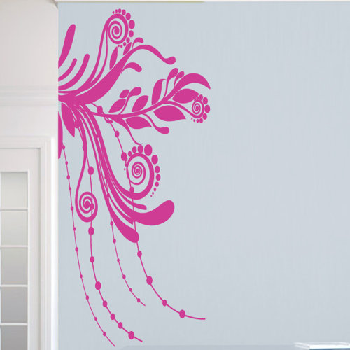 House of Hampton® Corner Flourish Wall Decal & Reviews | Wayfair