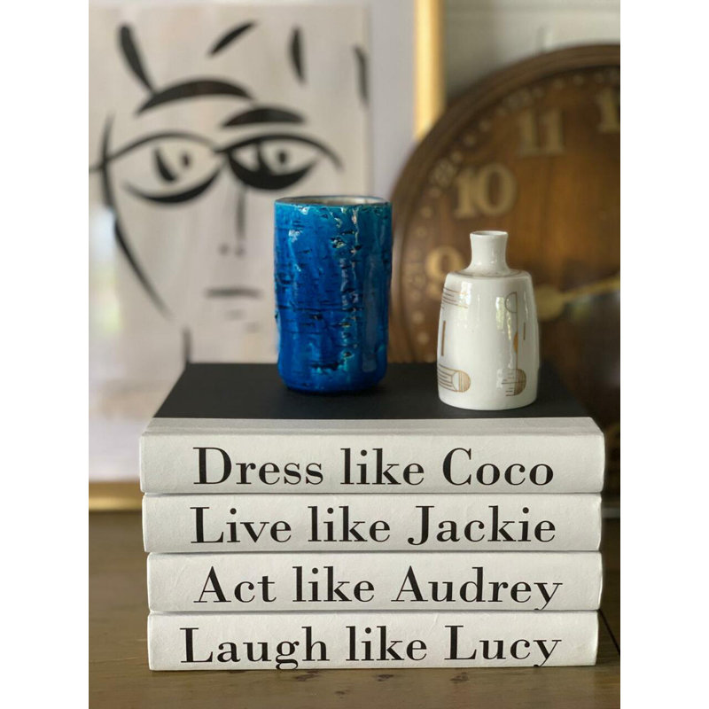 E.LawrenceLtd. 4 Piece Decorative Book Set & Reviews | Wayfair