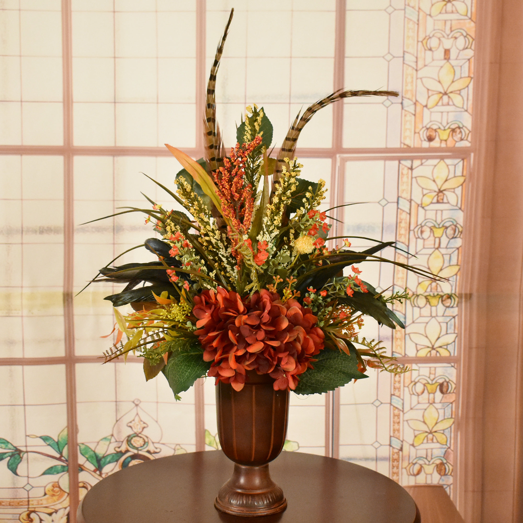 Fleur De Lis Living Natural Look Flower Floral Arrangement & Reviews ...