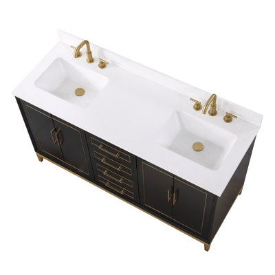 Bemma Gracie 60'' Double Bathroom Vanity & Reviews | Perigold