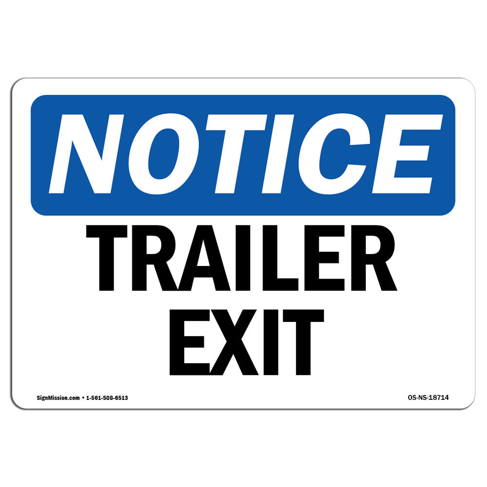 SignMission Trailer Exit Sign | Wayfair