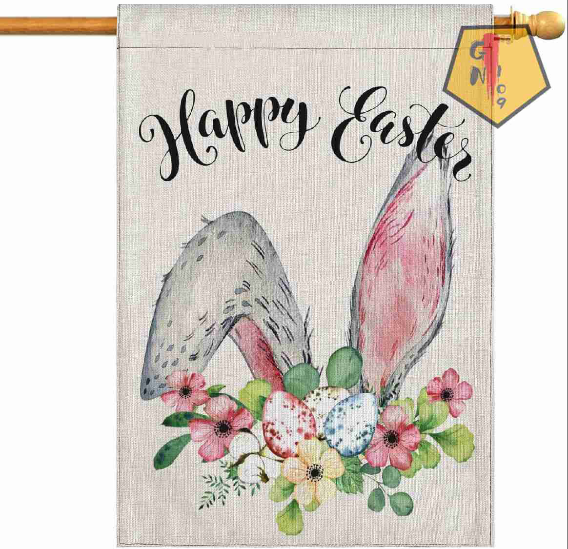 GN109 Easter House Yard Flags For Outdoors Double Sided,Garden Flag ...