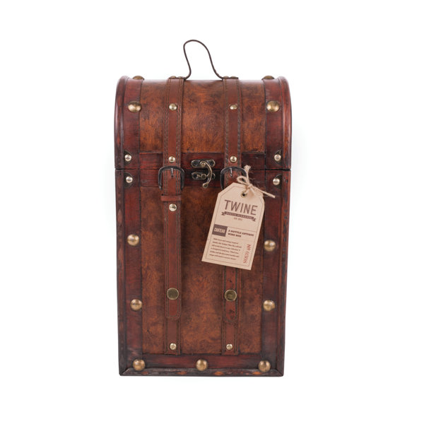 Twine Chateau 2 Bottle Antique Wine Box | Wayfair