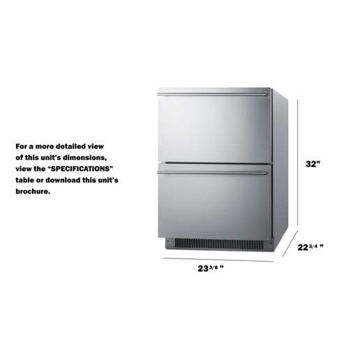 Summit Appliance 3.5 Cubic Feet cu. ft. Garage Ready Frost-Free ...