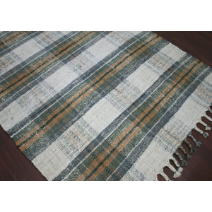 Gracie Oaks One Handmade Jute/Sisal Green Rug & Reviews | Wayfair