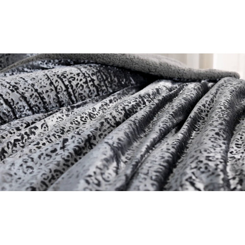 Coma Inducer Primal Leopard Coma Inducer Velvet Oversized Comforter Set ...