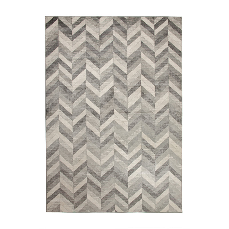 Corrigan Studio Becker Silver/Gray Area Rug & Reviews | Wayfair