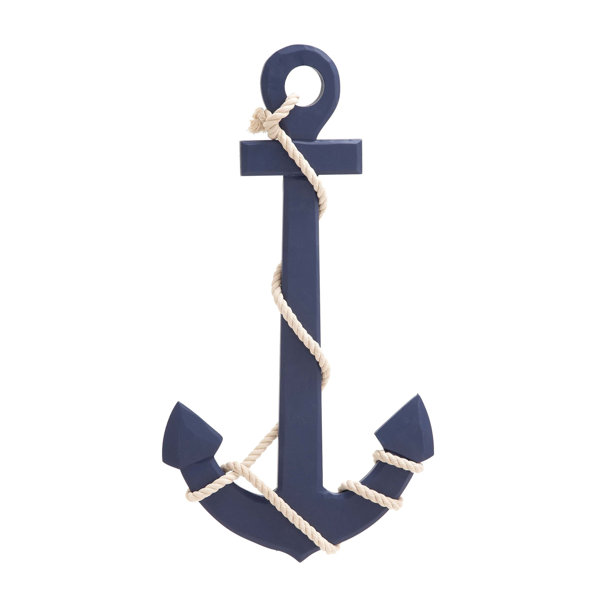 Breakwater Bay Wood Rope Anchor Wall Décor & Reviews | Wayfair