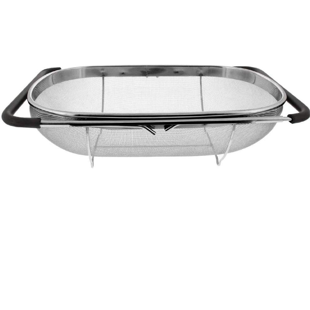 ColorLife Over The Sink Colander Strainer Basket Stainless Steel, For ...