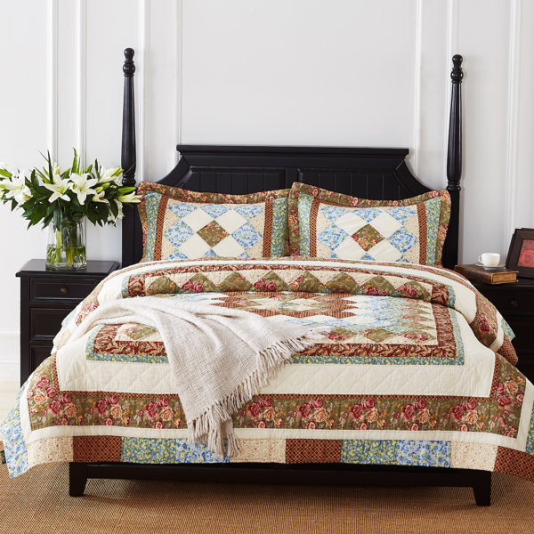 Patchwork-queen-quilt-set | Wayfair