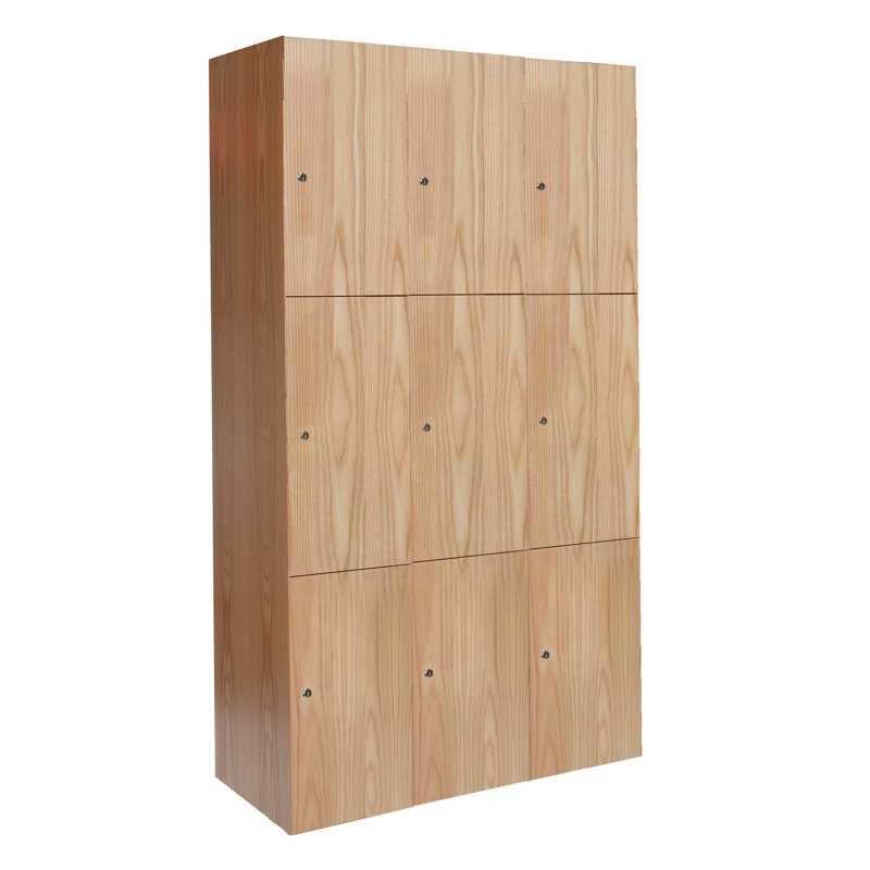 Hallowell All-Wood Club 3 Tier 3 Wide Gym Locker | Wayfair