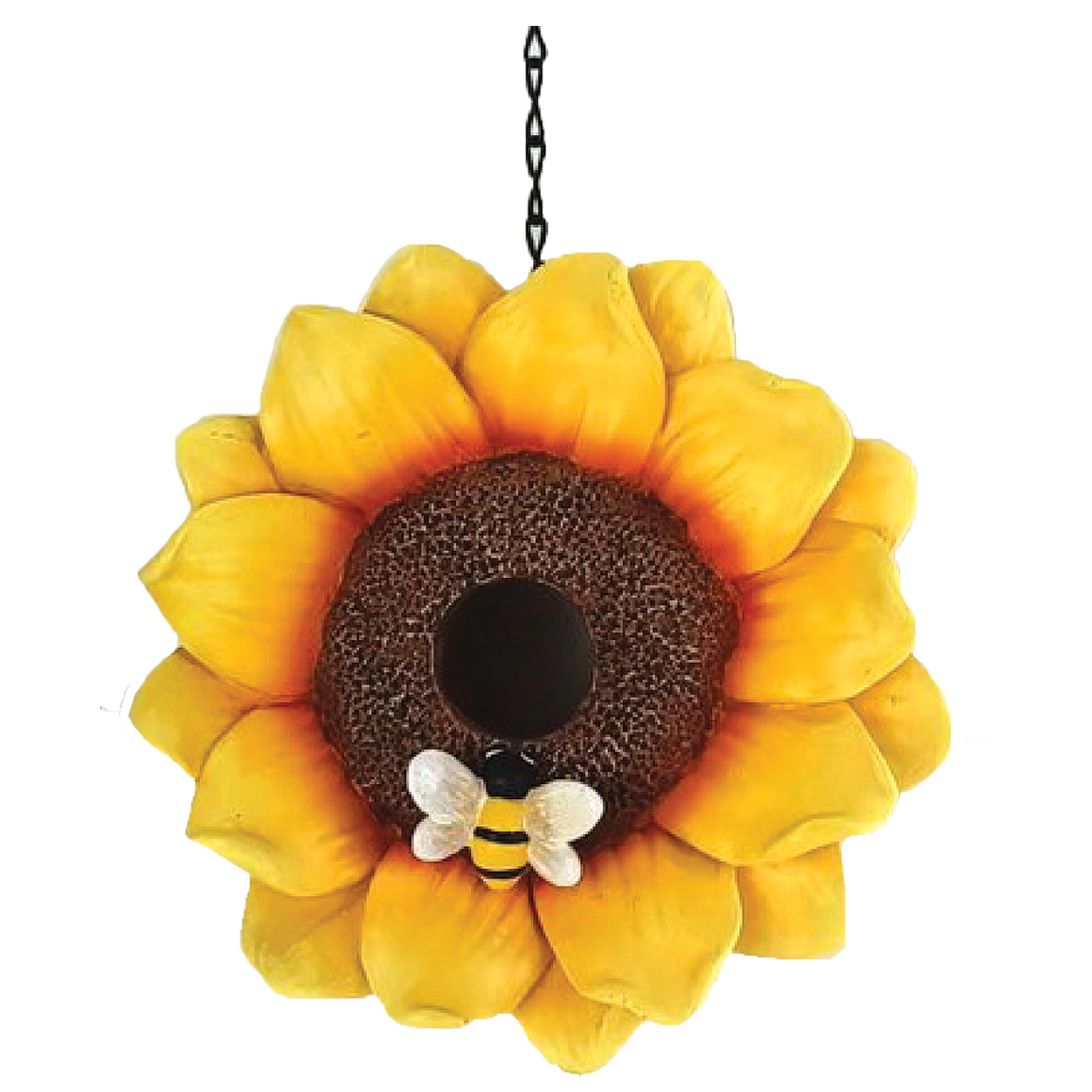 August Grove® Antonnia Resin Sunflower Bird House | Wayfair