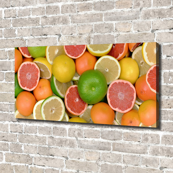Ebern Designs Citrus Fruits - Unframed Art Prints on Canvas | Wayfair.co.uk
