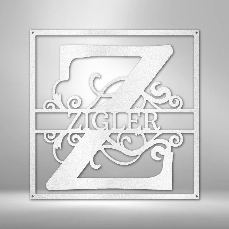 Trinx Fadzai Split Steel Sign Wall Decor | Wayfair