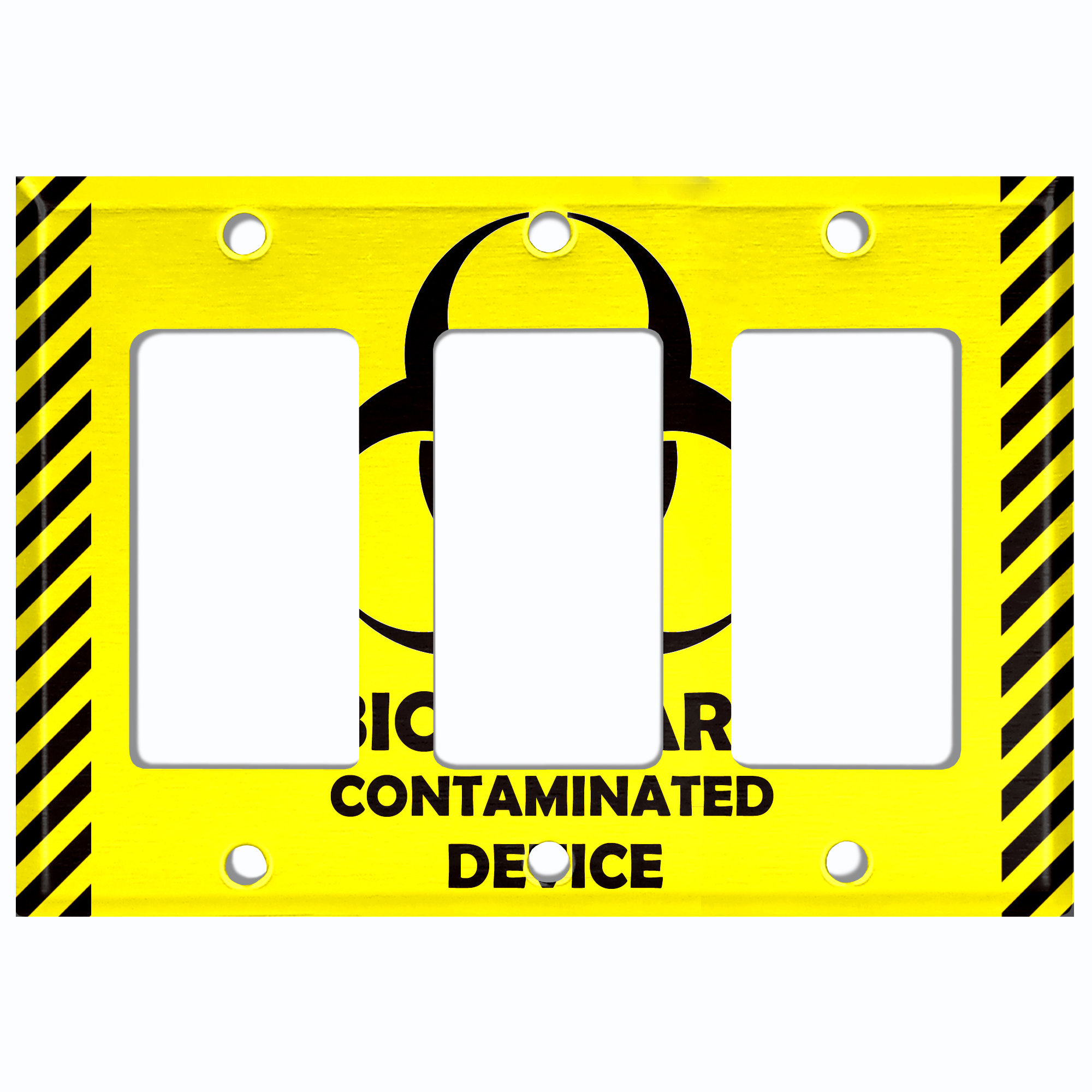 WorldAcc Red Bio Hazard Sign Contaminated Device 3-Gang Toggle Light ...