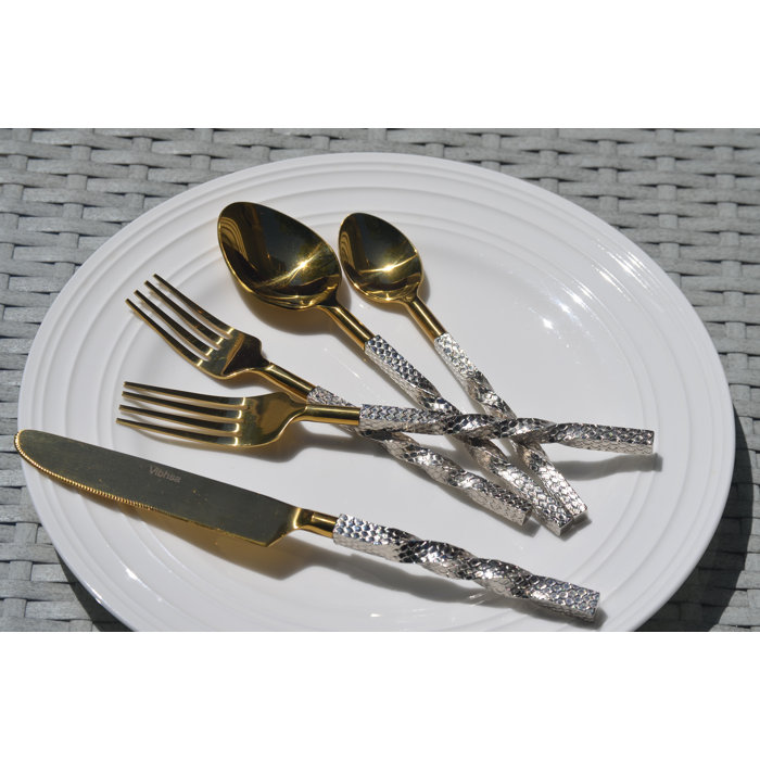 Classy R Us Stainless Steel Flatware Set - Service for 4 | Wayfair