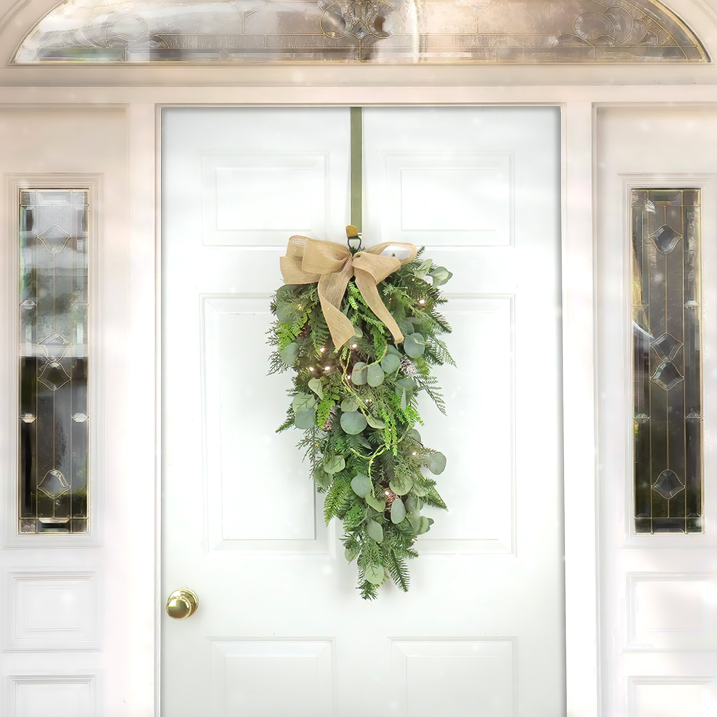 HGTV Home Collection Lighted Faux Mixed Assortment Swag & Reviews | Wayfair