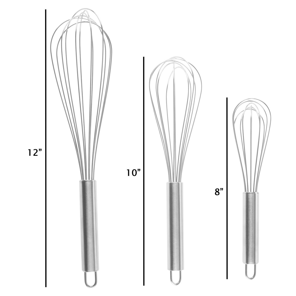 Classic Cuisine 3 Piece Wire Whisk Set & Reviews | Wayfair
