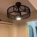 Hunter Fan 24" Seattle 4 - Blade Caged Ceiling Fan with Wall Control ...