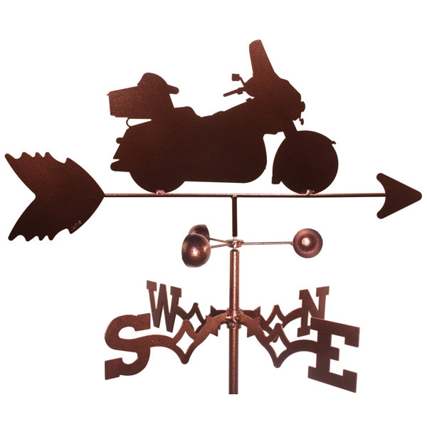 Williston Forge Franc Full Dressed Harley Motorcycle Weathervane ...
