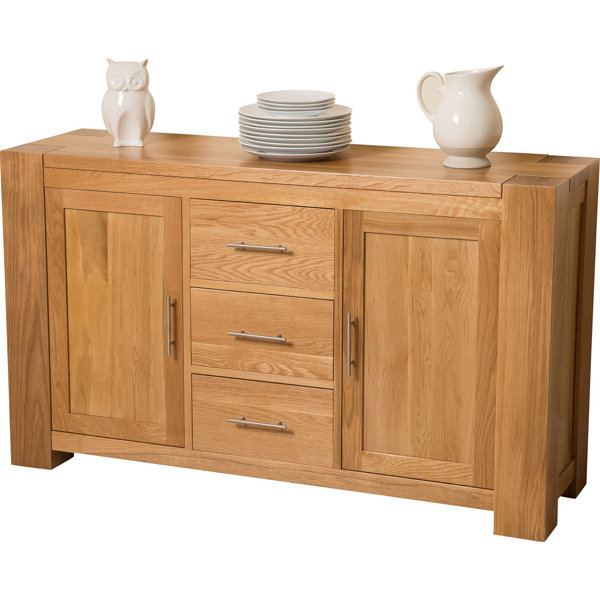 Gracie Oaks Hagan 140Cm Wide 3 Drawer Sideboard | Wayfair.co.uk
