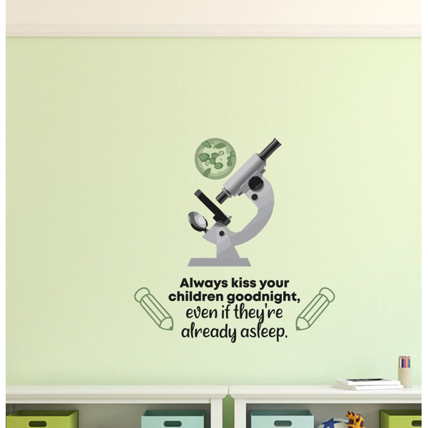 Design With Vinyl Goodnight Microscope Science Vinyl Wall Decal | Wayfair