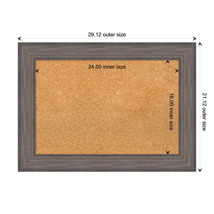 Gracie Oaks Wall Mounted Bulletin Board | Wayfair