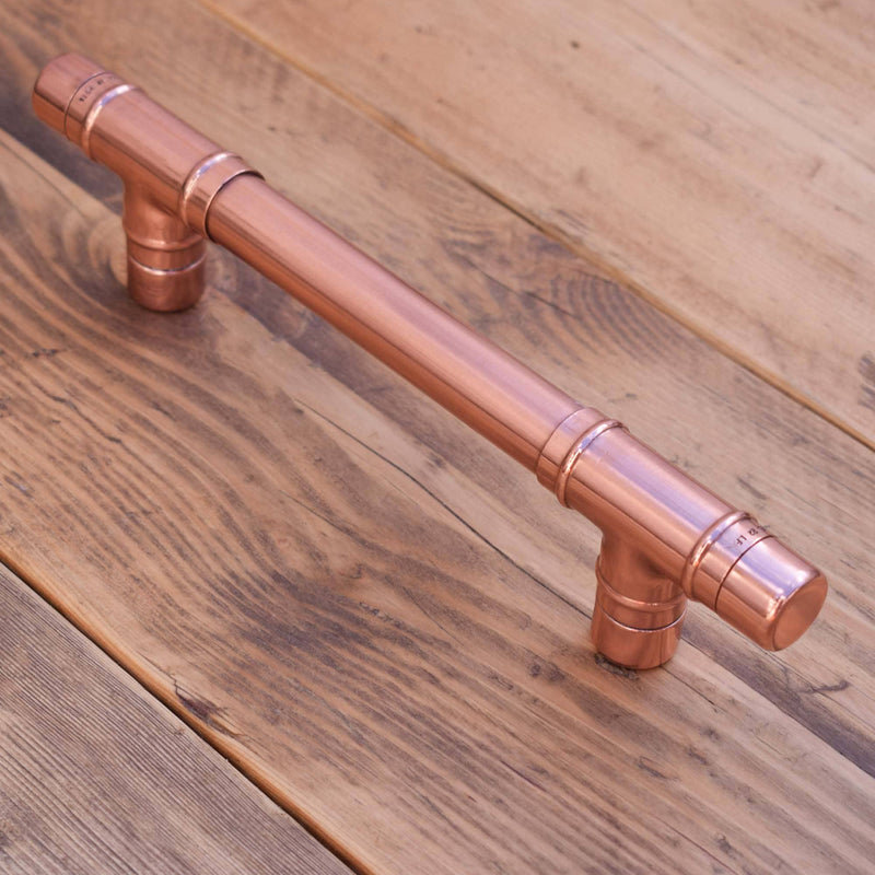 Proper Copper Design Copper T-Barn Door Pull - Vintage. | Wayfair.co.uk