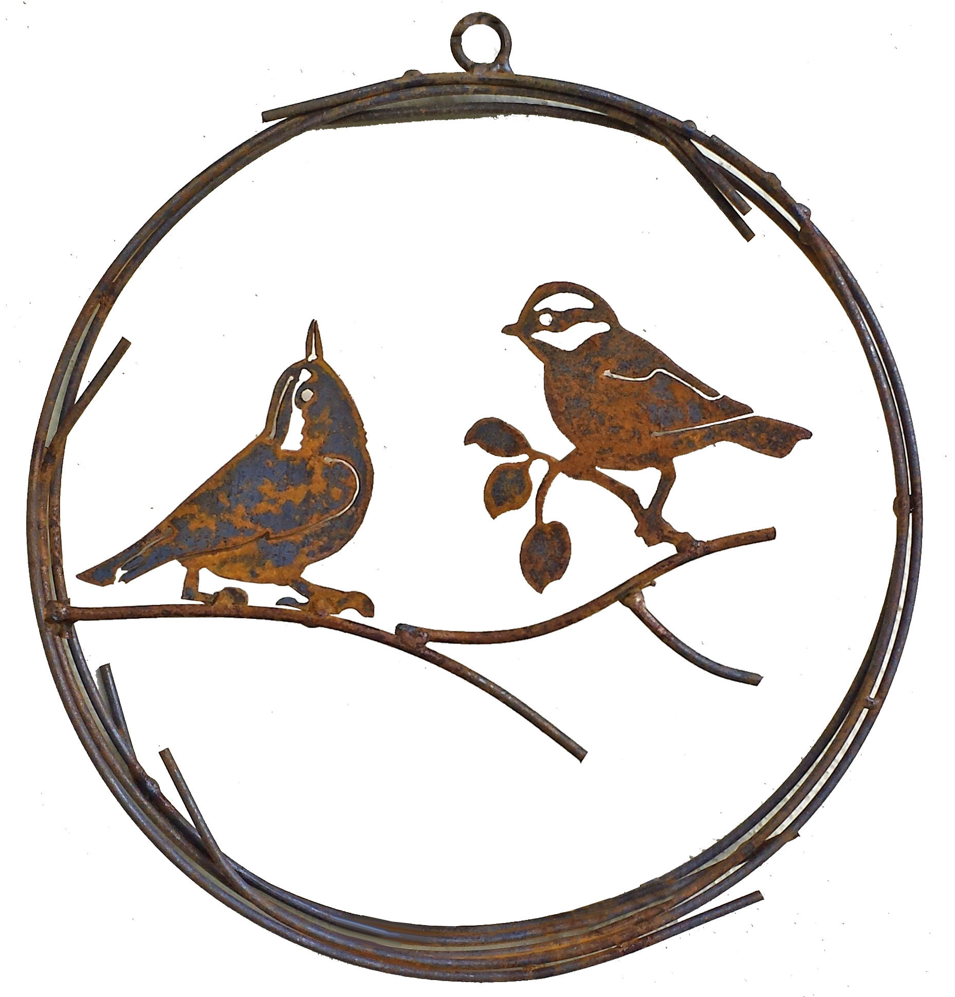 CaliforniaHome&Garden Birds with Flower Wreath Wall Décor | Wayfair