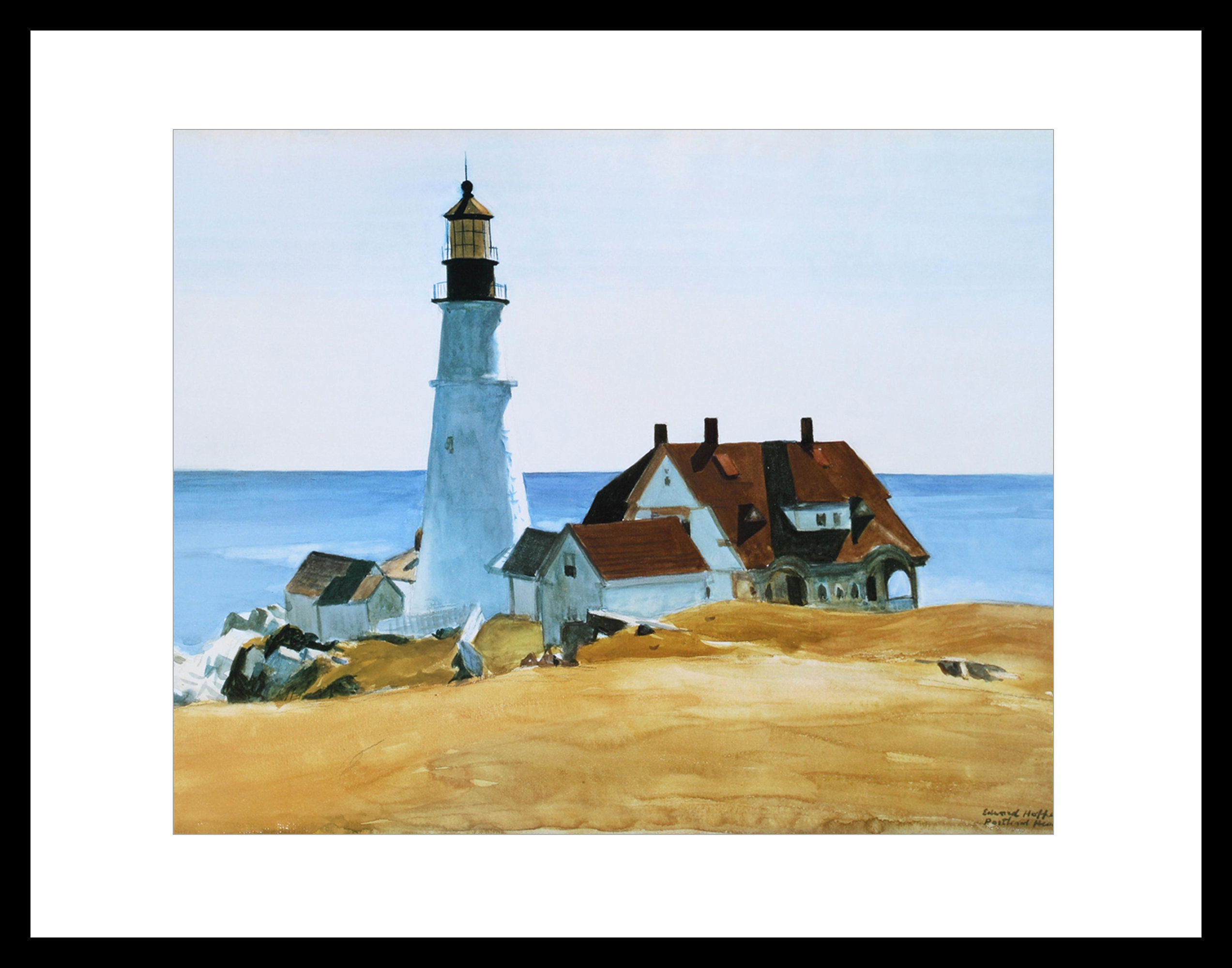 Vault W Artwork Dward Hopper Portland Lighthouse by Edward Hopper ...