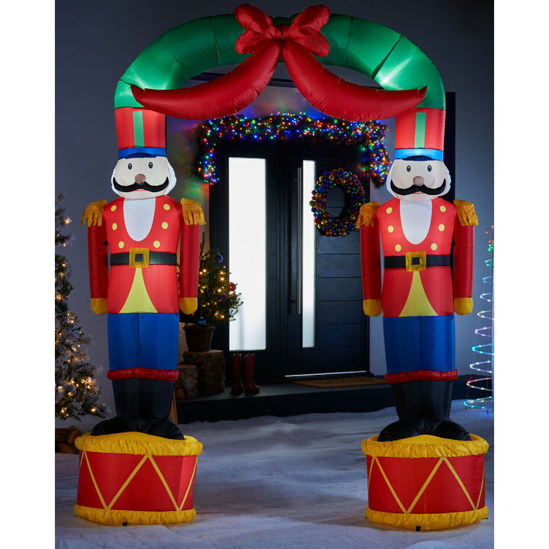 The Seasonal Aisle Pre-Lit Nutcracker Arch Inflatable | Wayfair.co.uk