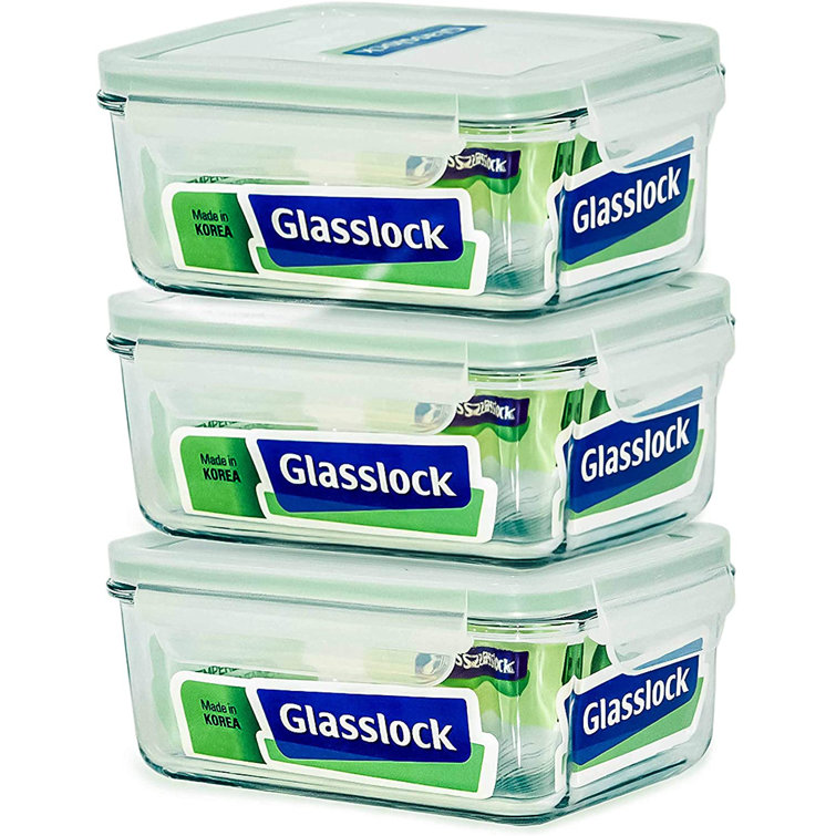 Glasslock Rectangular 3 Container Food Storage Set | Wayfair