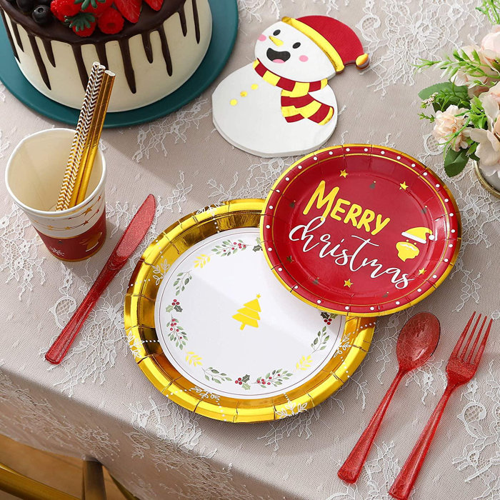 christmas party tableware