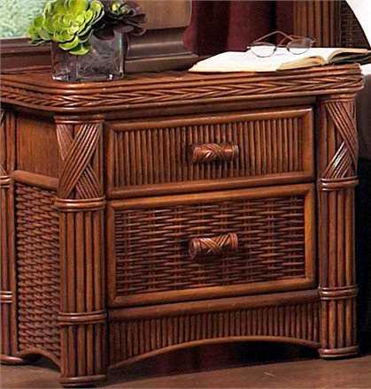 Bay Isle Home Woodlake Wicker/Rattan Nightstand & Reviews | Wayfair