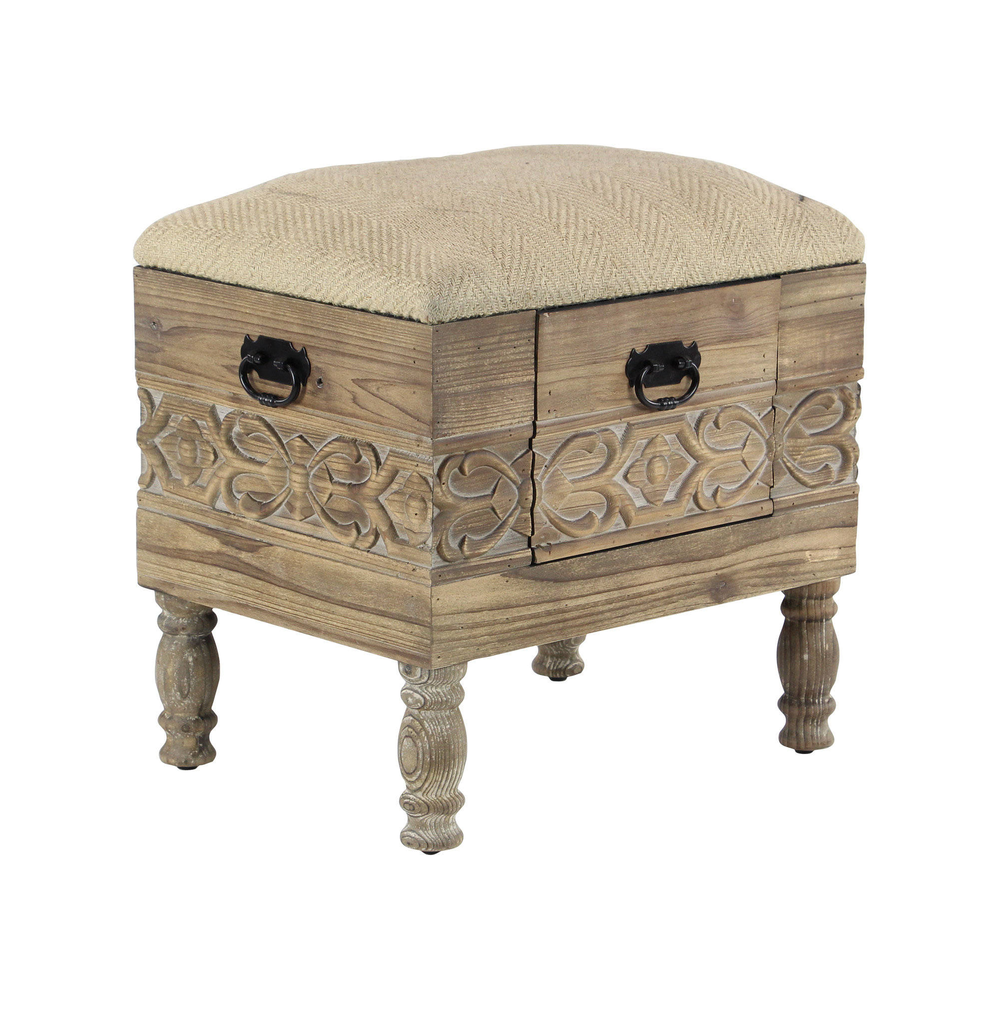 Bungalow Rose Gorney Solid Wood Vanity Stool & Reviews | Wayfair