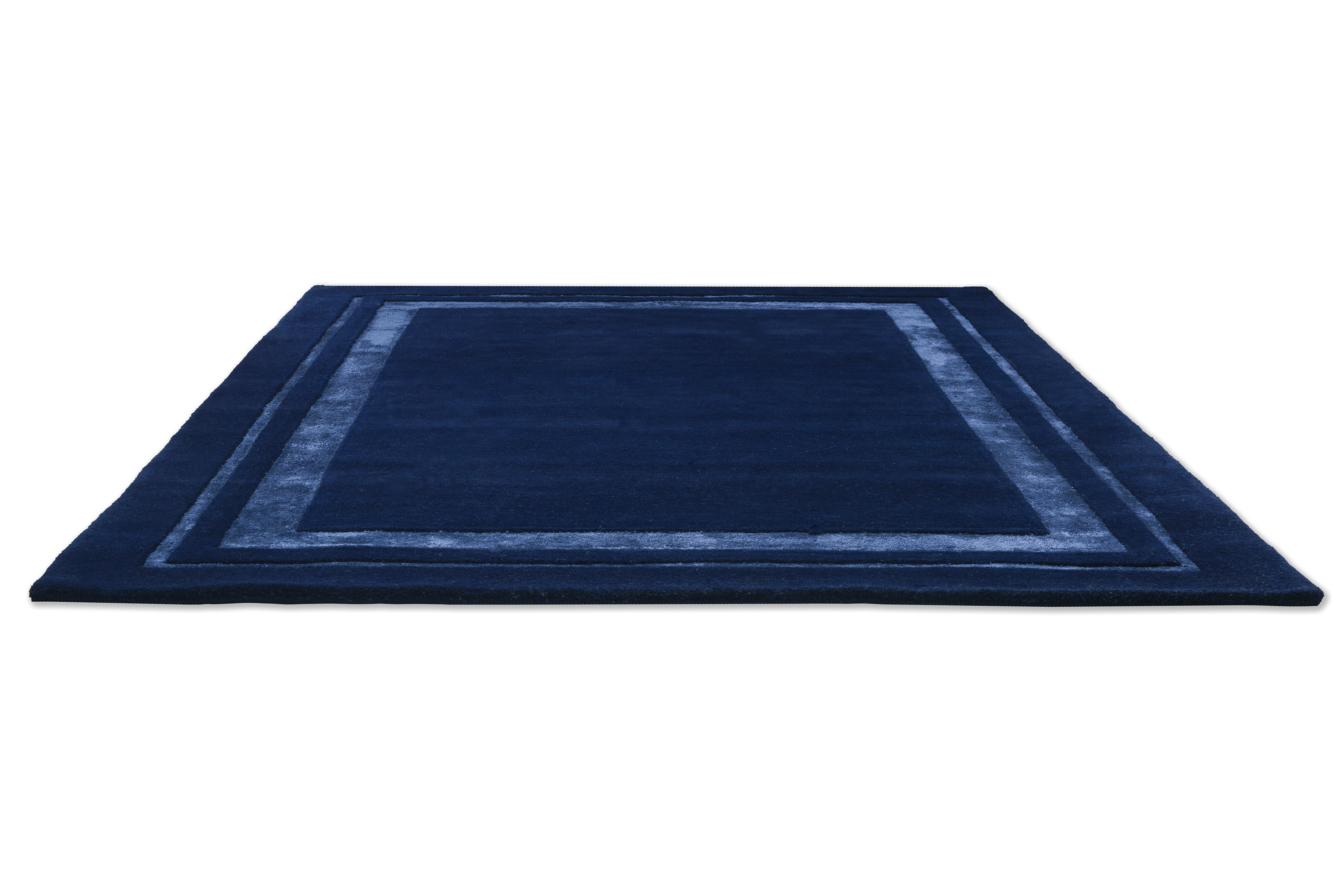 Laura Ashley Handmade Hand Tufted Wool Blue Rug | Wayfair