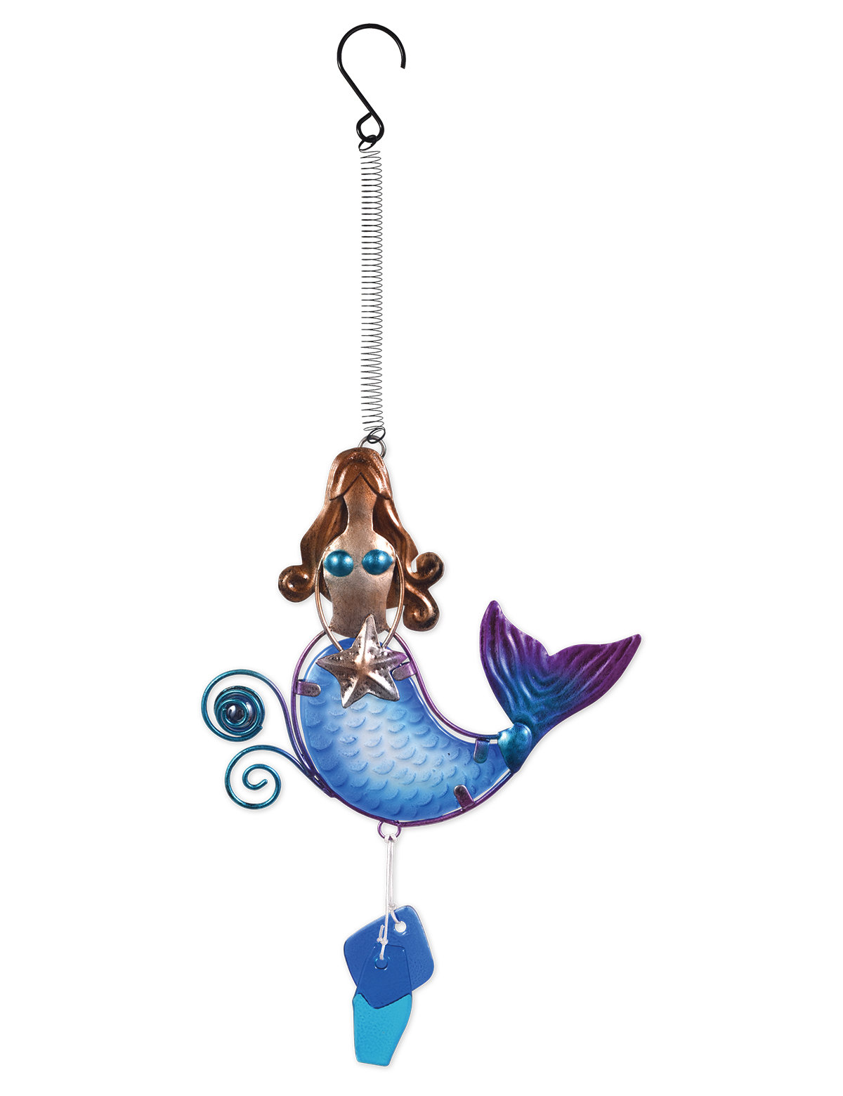 Highland Dunes Laymon Mermaid Bouncy Wind Chime | Wayfair