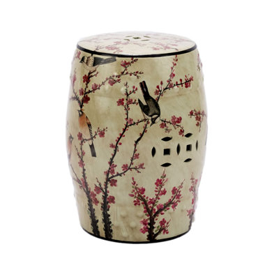 Legend of Asia Magpie Porcelain Stool | Perigold