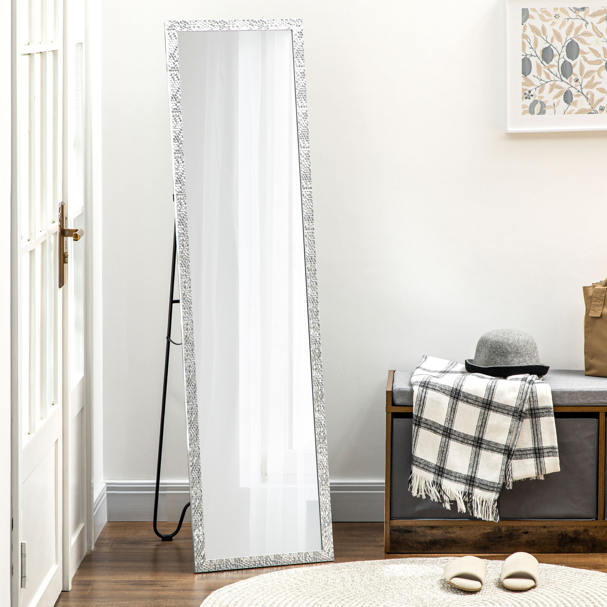 Latitude Run Kylieanna Rectangle LED Metal Floor Mirror | Wayfair.co.uk
