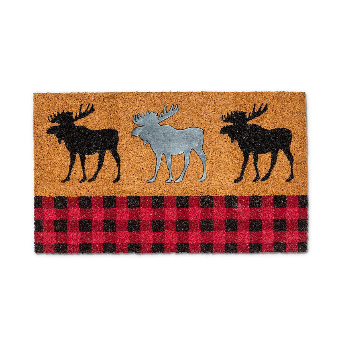 Loon Peak® Dykstra Moose Trio 30 in. x 30 in. Outdoor Door Mat | Wayfair