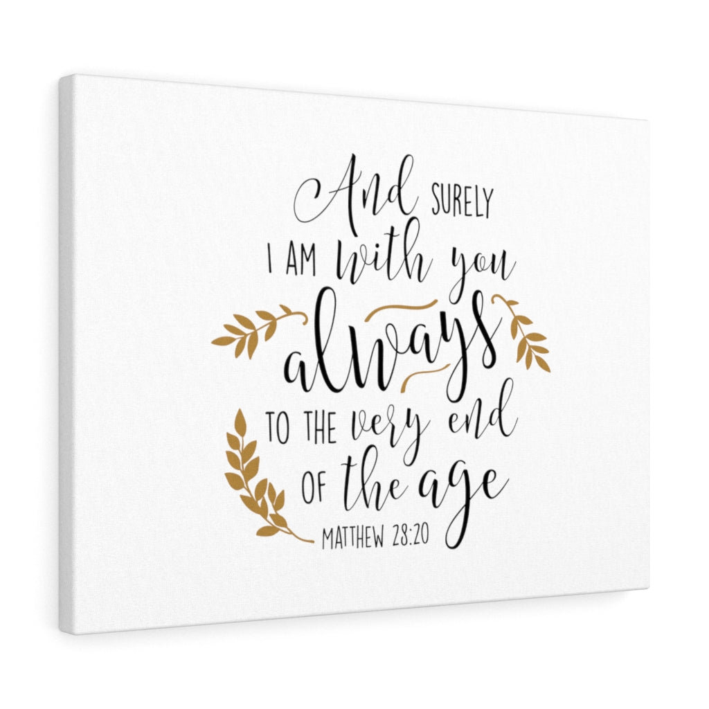 Trinx I Am You Matthew 28:20 Christian Wall Art Bible Verse Print Ready ...