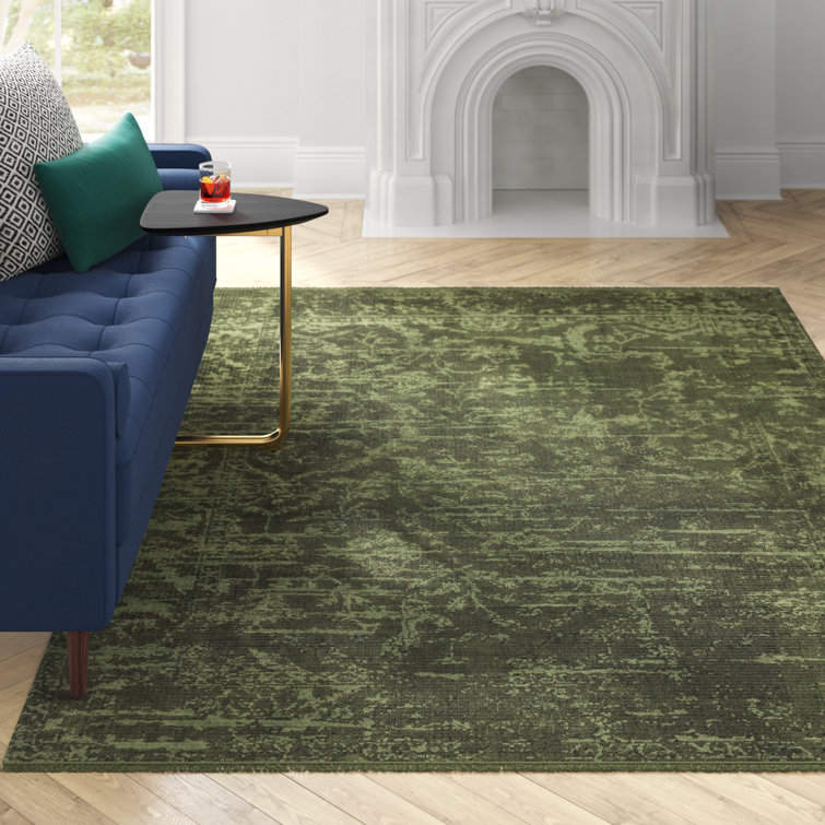 Wade Logan Mushegh Flatweave Green Rug | Wayfair.co.uk
