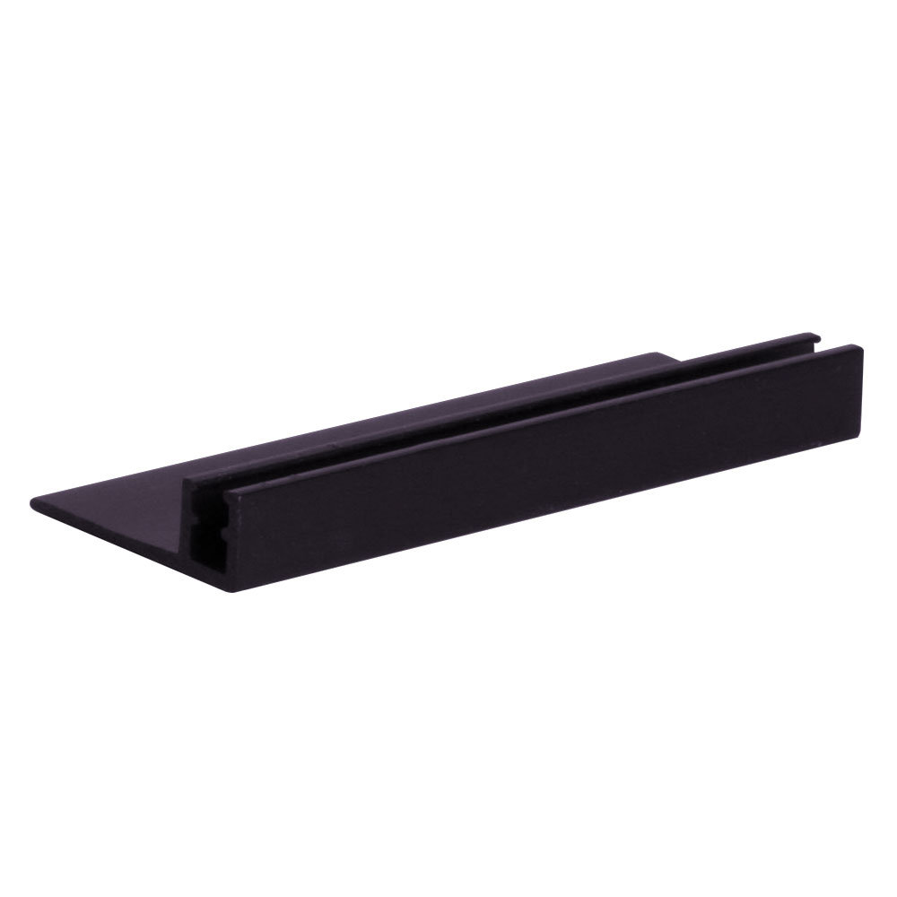 ROPPE 0.44" x 144" x 1.13" Molding Track in Black | Wayfair