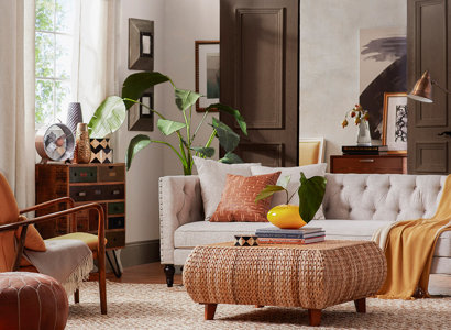 Glam Living Room Design Photo by House of Hampton