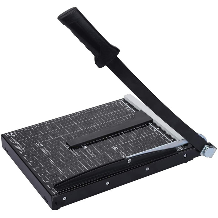 SSHAOSS Paper Cutter Guillotine, 12 Inch Paper Cutting Board, 12 Sheets ...