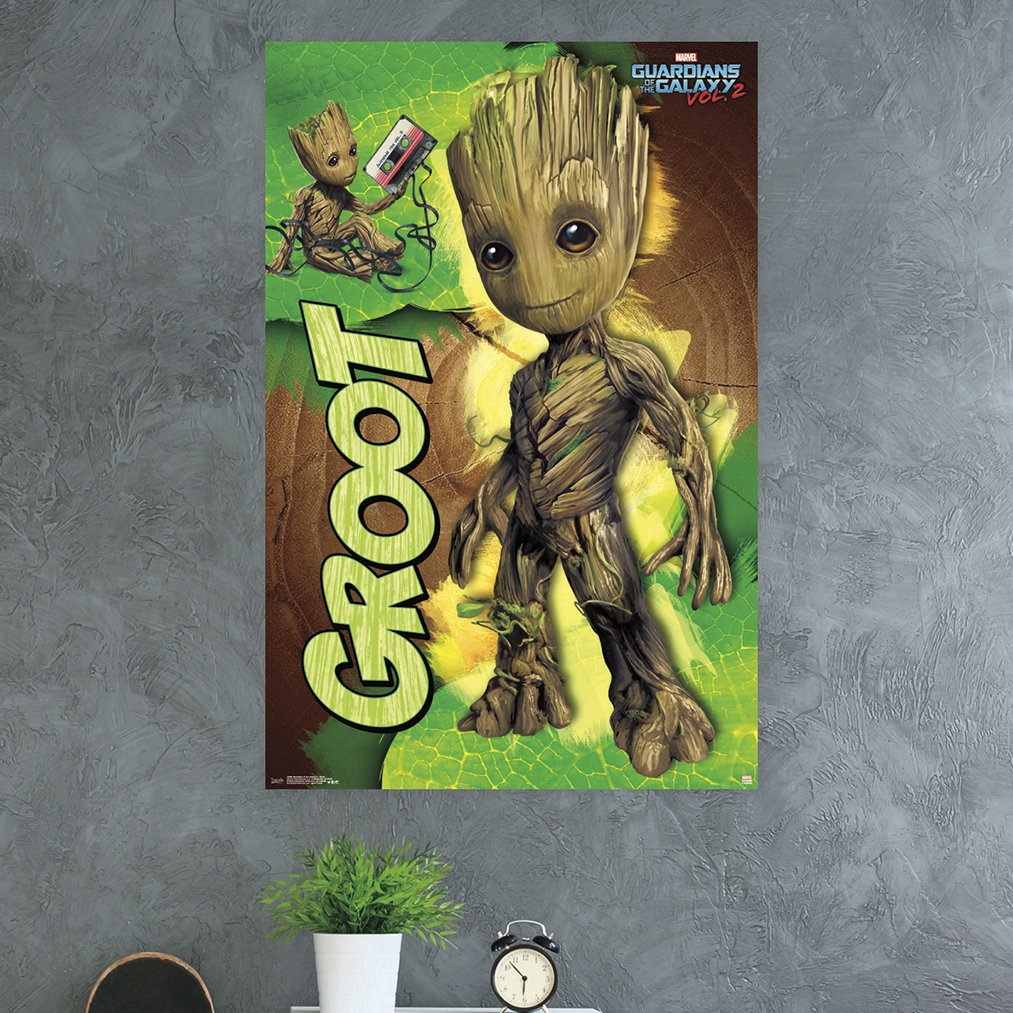 Trends International Guardians of the Galaxy 2 - Groot Paper Print ...