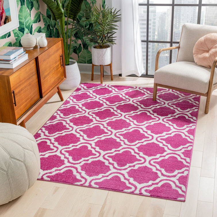 Latitude Vive StarBright Pink Rug & Reviews | Wayfair.co.uk