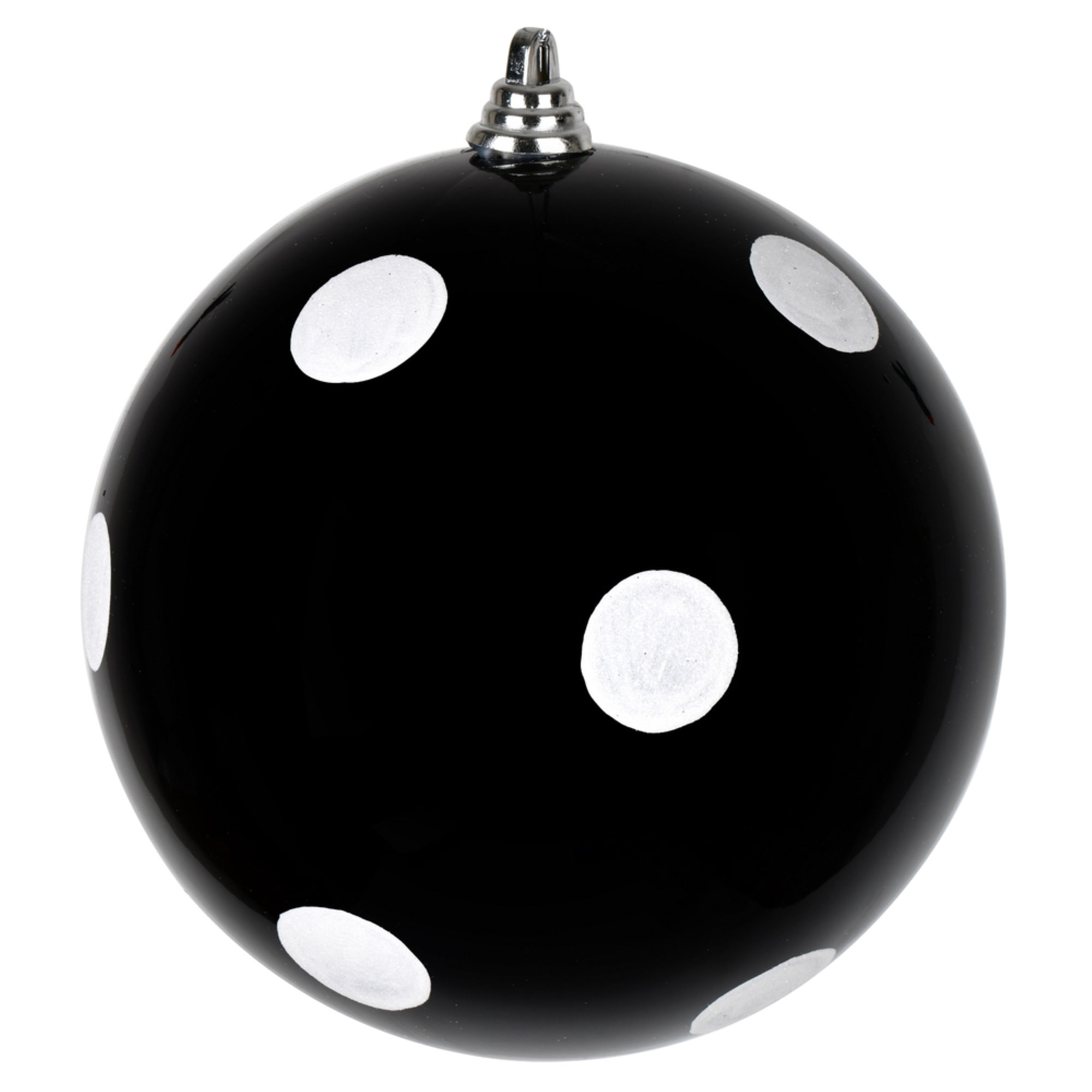 The Holiday Aisle® Candy Finish Ball Ornament with Glitter Dots | Wayfair